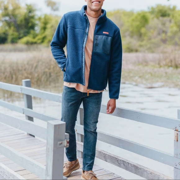 Simply Southern | Jackets & Coats | Simply Southern Sherpa Jacket Navy ...